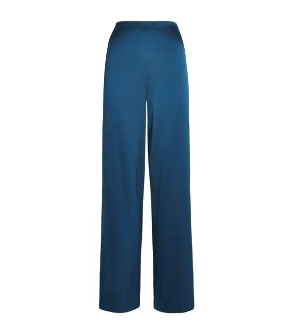 Staud Silk Stroll Trousers - Blue