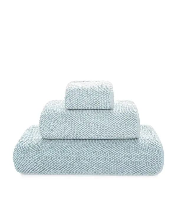 GRACCIOZA Cotton Pearls Face Cloth - Blue