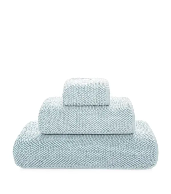 GRACCIOZA Cotton Pearls Hand Towel - Blue