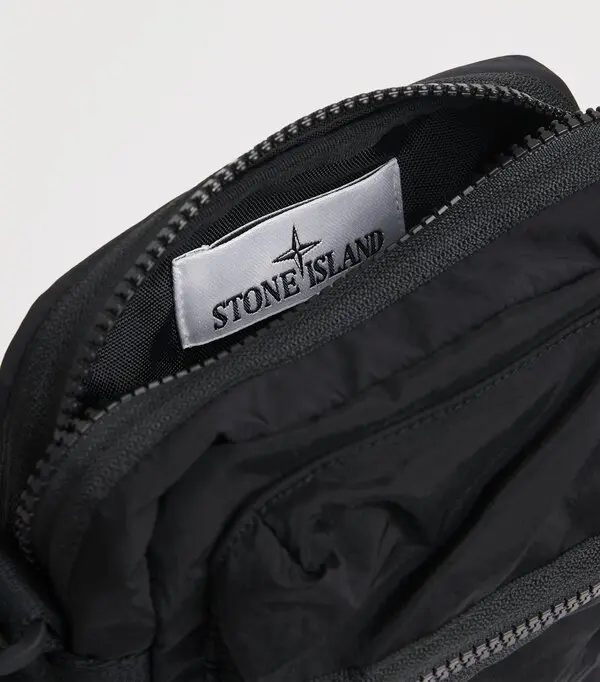Stone Island Coated Nylon Logo Cross-body Bag