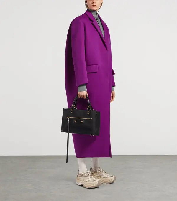 Balenciaga Leather Tote Bag - Grey