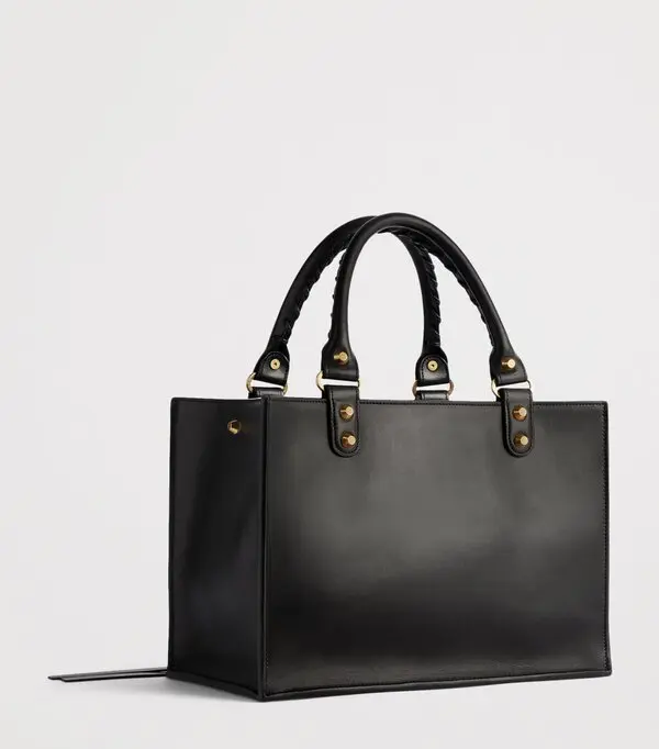 Balenciaga Leather Tote Bag - Grey