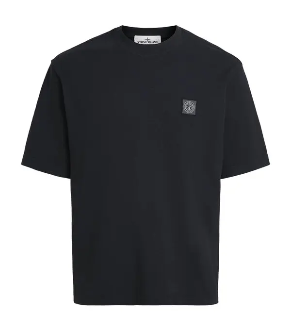 Stone Island Organic Cotton Ghost T-shirt - Navy