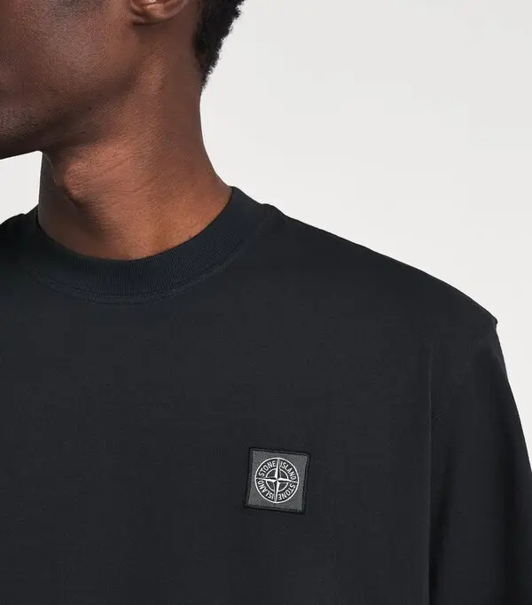 Stone Island Organic Cotton Ghost T-shirt - Navy