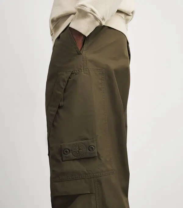 Stone Island Cotton-canvas All-weather Ghost Cargo Trousers