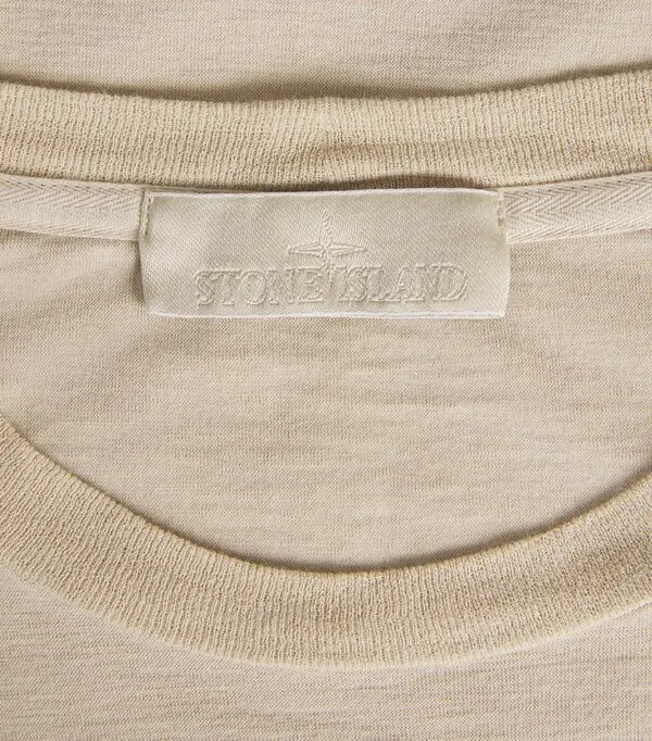 Stone Island Organic Cotton Ghost T-shirt - Beige