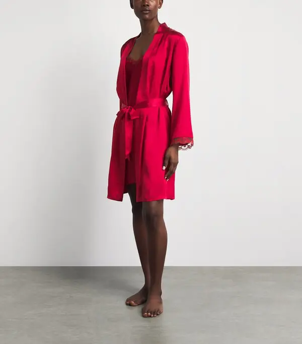 Simone Perele Silk-blend Love Me Robe