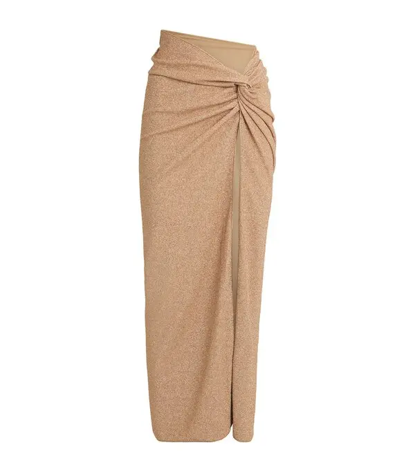 Devon Windsor Glitter Knot Maxi Skirt