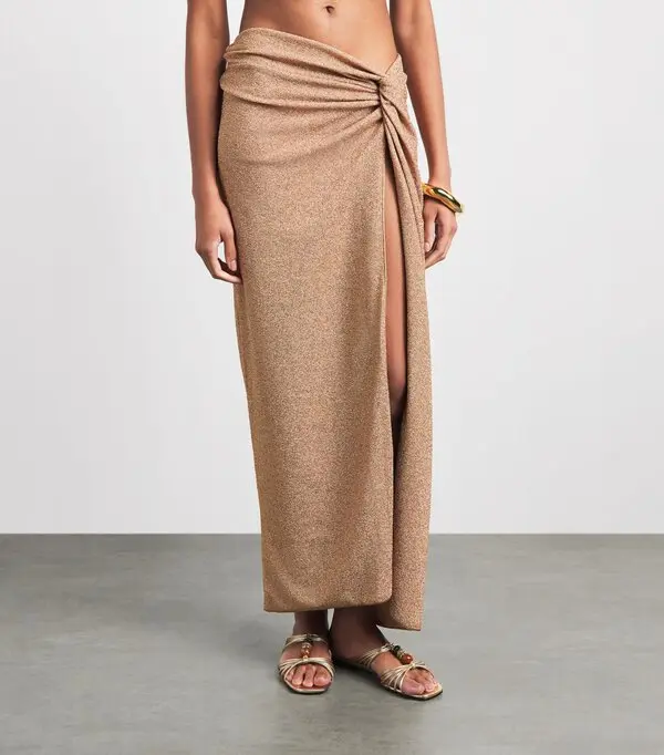 Devon Windsor Glitter Knot Maxi Skirt