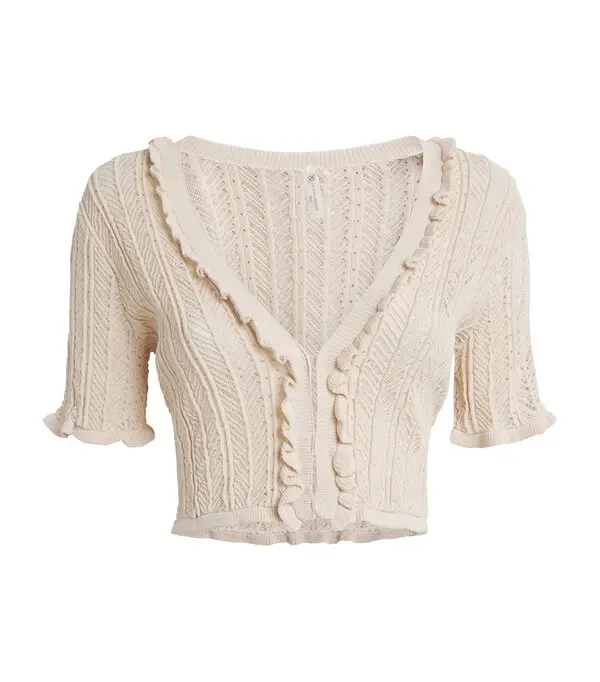 Devon Windsor Knitted Charlene Top - Ivory