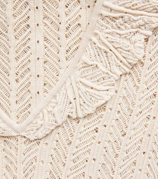 Devon Windsor Knitted Davina Mini Dress - Ivory