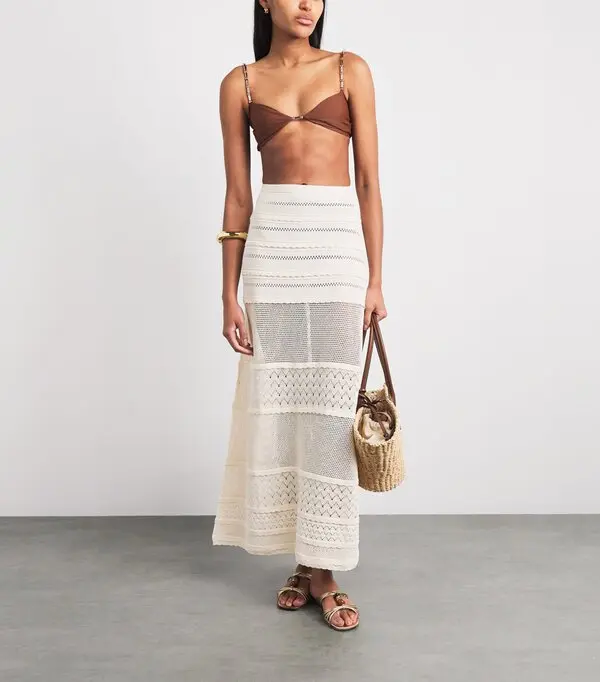 Harrods Devon Windsor Crochet Yasmin Maxi Skirt