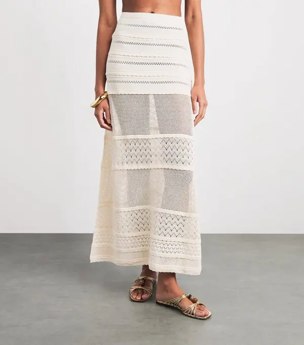 Harrods Devon Windsor Crochet Yasmin Maxi Skirt
