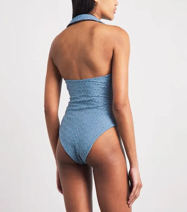 Devon Windsor Anais Open-work Swimsuit