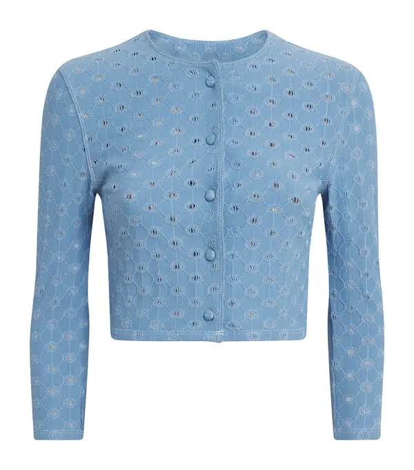 Devon Windsor Open-work Reed Cropped Jacket