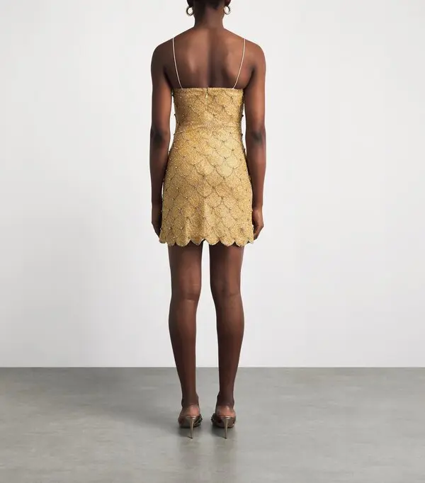 Alice + Olivia Embellished Nina Mini Dress
