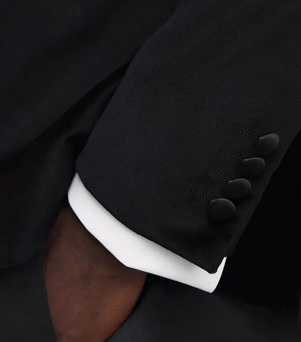 Pal Zileri Stretch-cotton Double-breasted Tuxedo Jacket