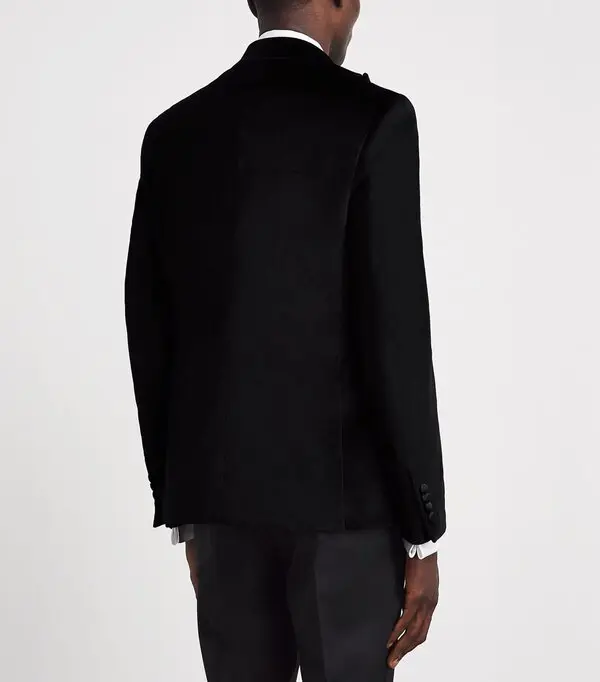 Pal Zileri Stretch-cotton Double-breasted Tuxedo Jacket