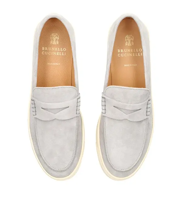 Brunello Cucinelli Suede Hybrid Loafers