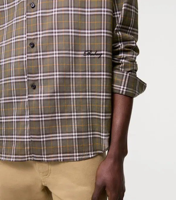 Burberry Cotton Plaid Shirt