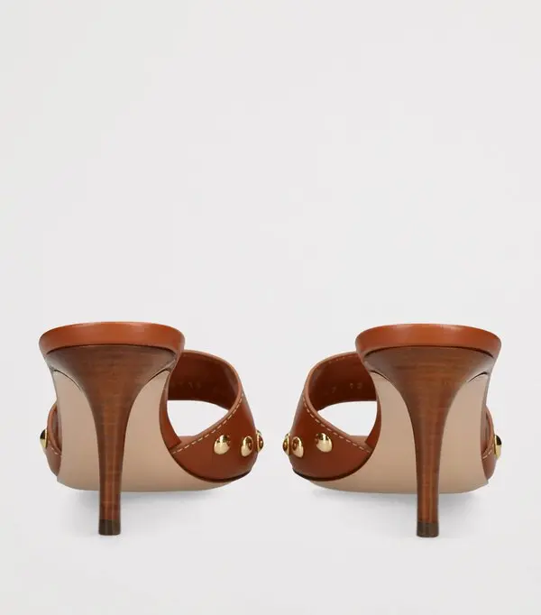 GIANVITO ROSSI Leather Avelin Mules 70