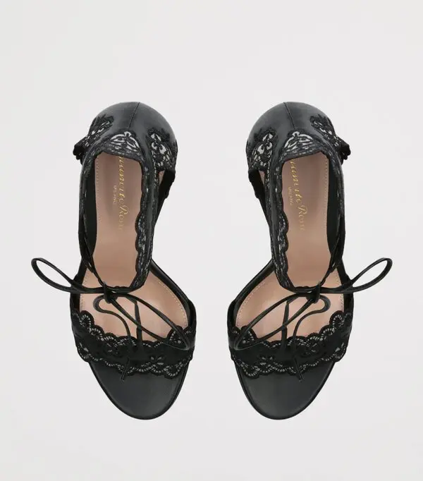 GIANVITO ROSSI Leather Evie Sandals 105