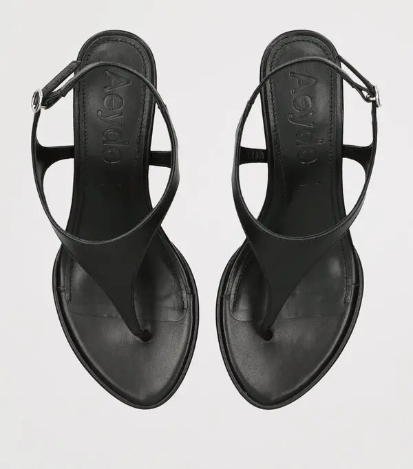 AeydĒ Roose Wedge Sandals 55 - Black