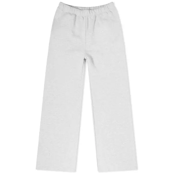 Good American Brushed Fleece Wide Leg Sweat Pants - Grey
