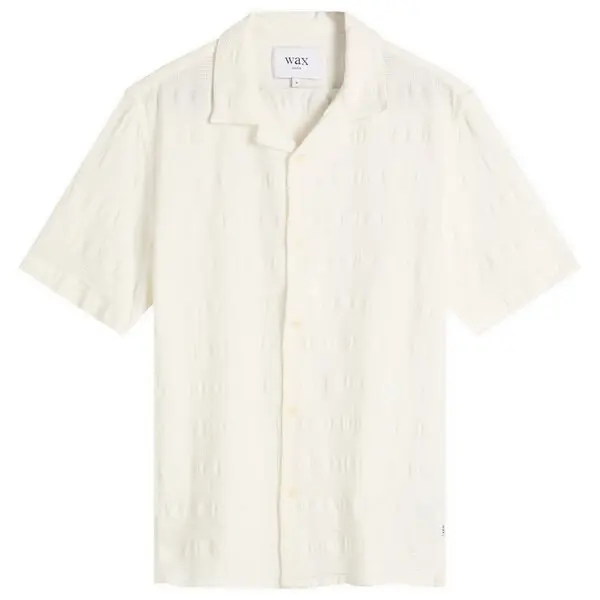 WAX LONDON Didcot Seersucker Waffle Vacation Shirt