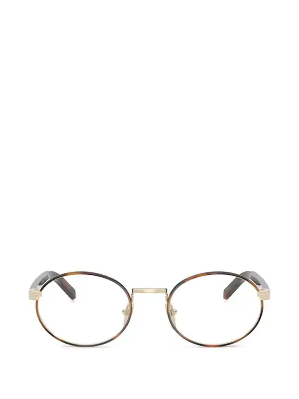 Prada Round-frame Glasses - Brown