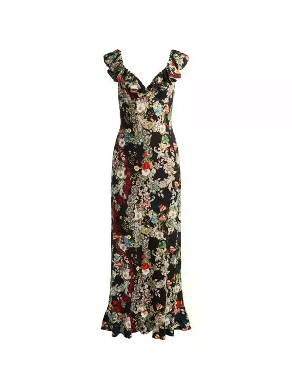 Alice + Olivia Gemma Maxi Dress - Black