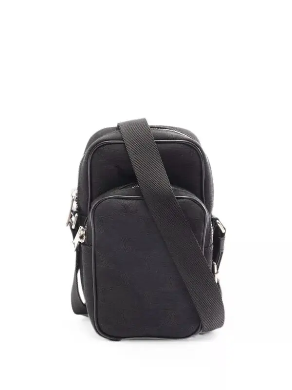 Celine 2010s Triomphe Messenger Bag - Black