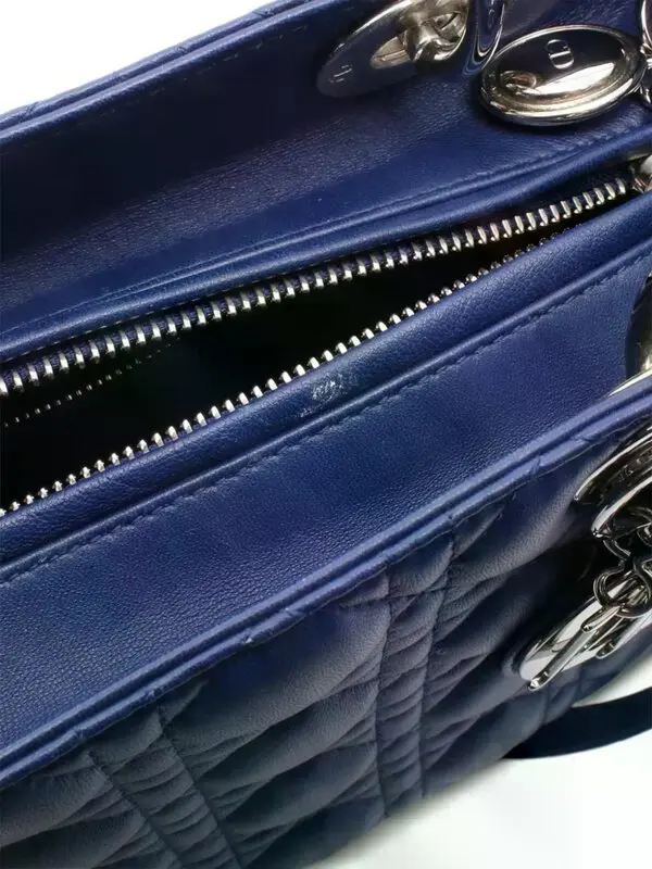 Dior Lady Cannage Tote Bag - Blue