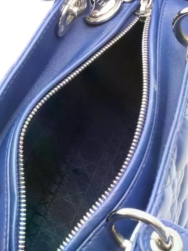 Dior Lady Cannage Tote Bag - Blue