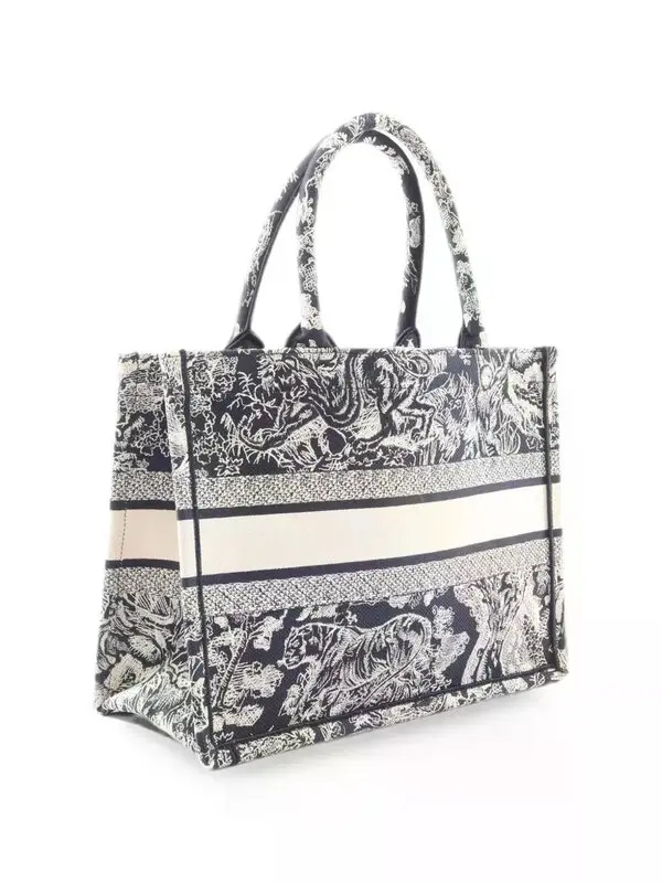Dior 2010s Medium Book Tote Bag - Blue