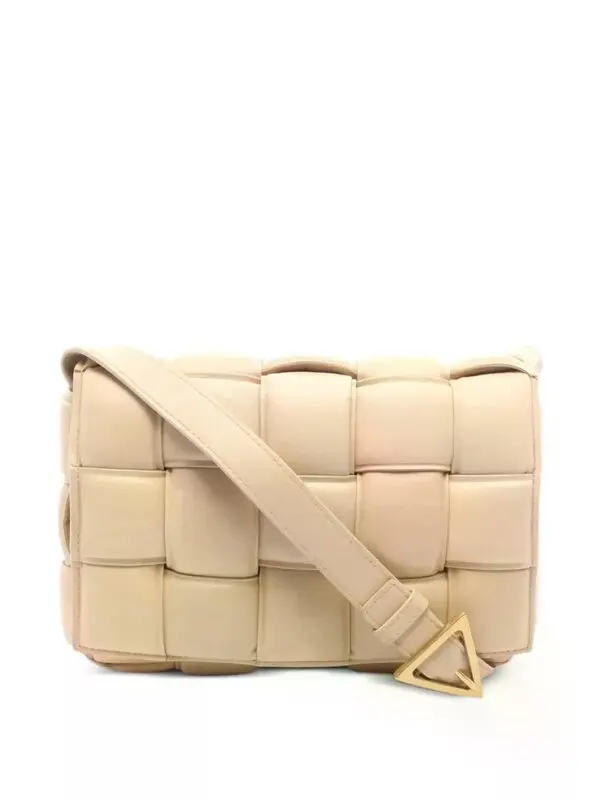 Bottega Veneta 2010s Cassette Padded Shoulder Bag - Yellow
