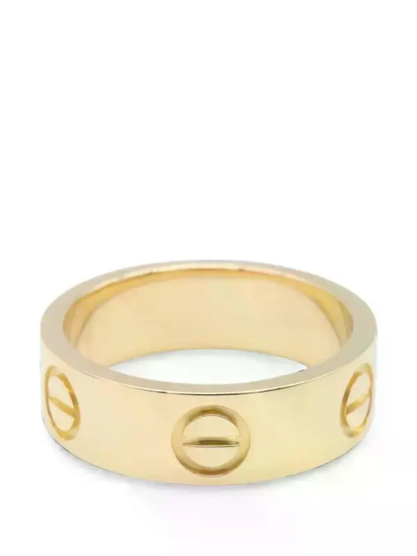 Cartier 18k Yellow Love Motif Ring - Gold