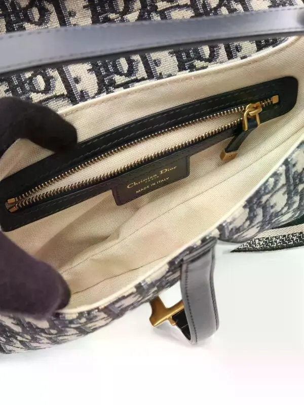 Dior Oblique Saddle Shoulder Bag - Neutrals