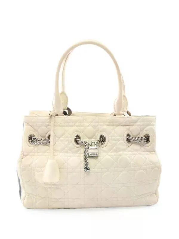 Dior 2000s Lady Cannage Tote Bag - Neutrals