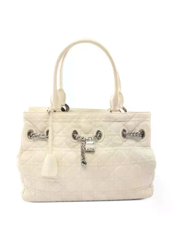 Dior 2000s Lady Cannage Tote Bag - Neutrals