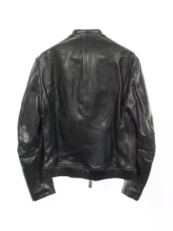 Emporio Armani 2010s Leather Biker Jacket