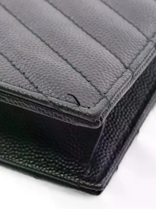 Saint Laurent 2010s Cassandra Envelope Chain Wallet
