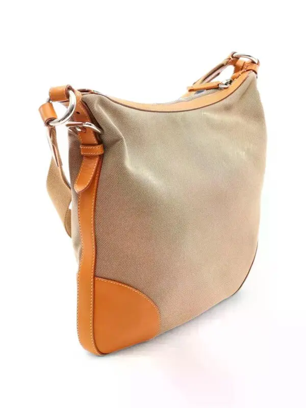 Prada 2000s Logo Jacquard Shoulder Bag
