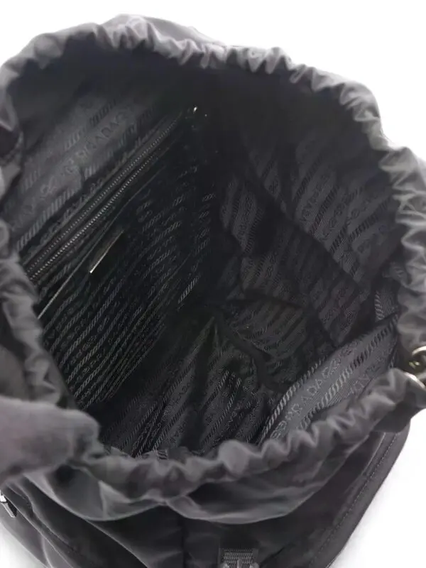 Prada 2010s Triangle Logo Backpack