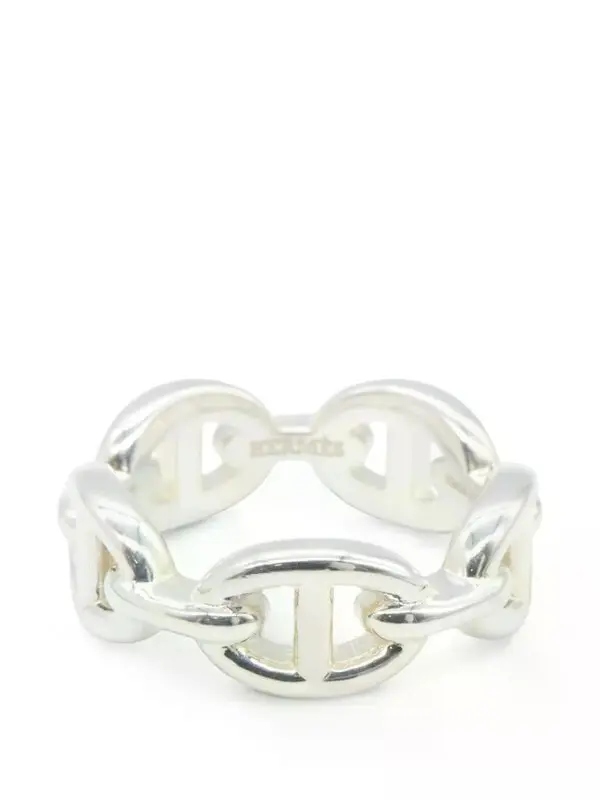 Hermès 2010s Pm Chaîne D'ancre Anchene Ring - Silver