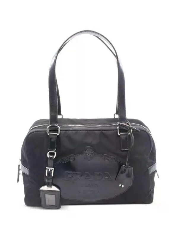Prada 2000s Logo Patch Shoulder Bag