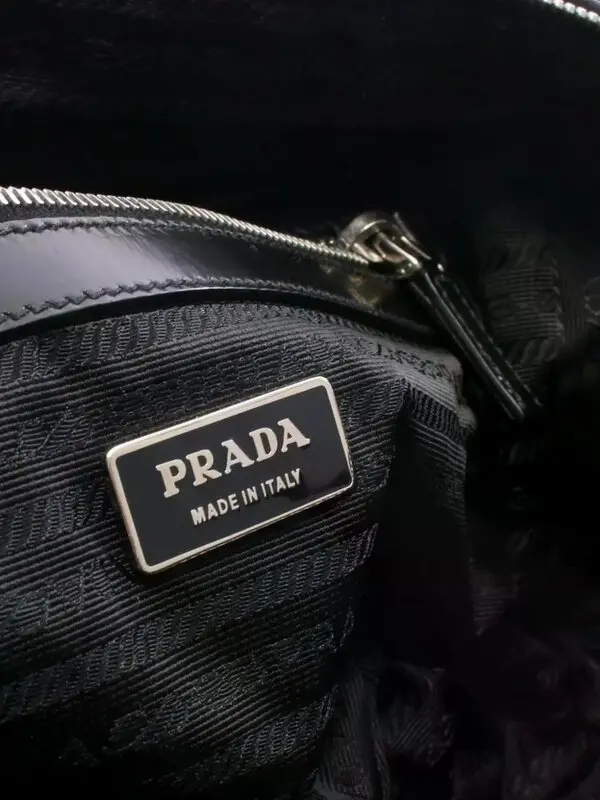 Prada 2000s Logo Patch Shoulder Bag
