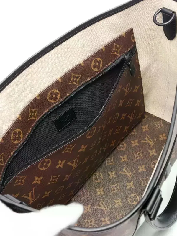 LOUIS VUITTON 2010s Weekend Tote Pm Monogram Macassar Tote Bag