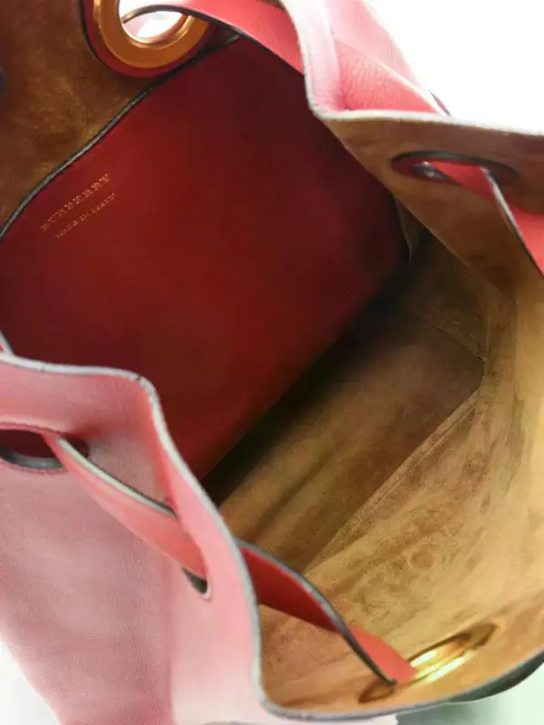 Burberry 2010s Drawstring Leather Backpack