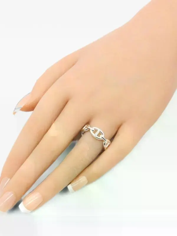 Hermès 2010s Pm Chaîne D'ancre Enchene Ring